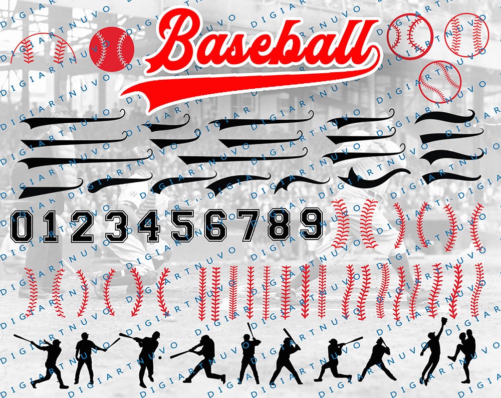 Baseball Font SVG, Sport Font SVG, Retro Font SVG, Cricut Font Svg ...