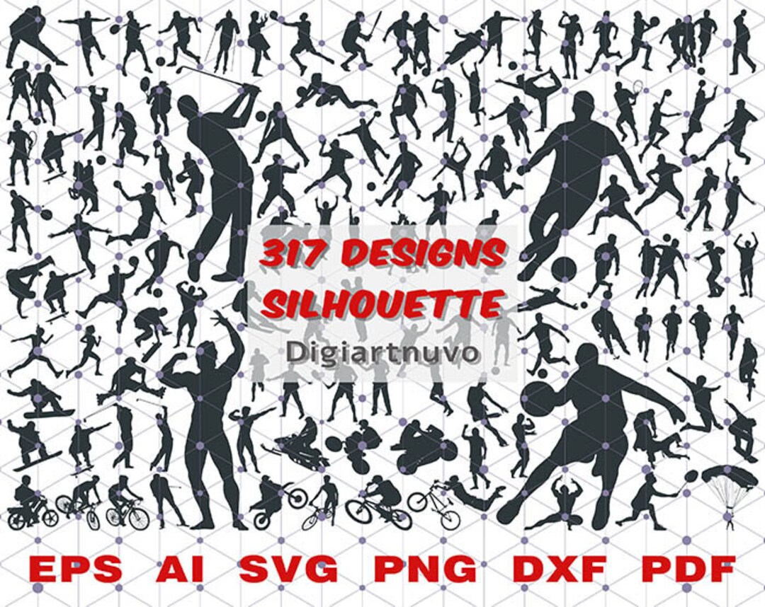 Sport Silhouette, Sport SVG, People SVG, Sport Cut File Svg, Sport SVG ...