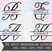 Family Monogram SVG, Split Monogram SVG, Monogram SVG Bundle, Split ...