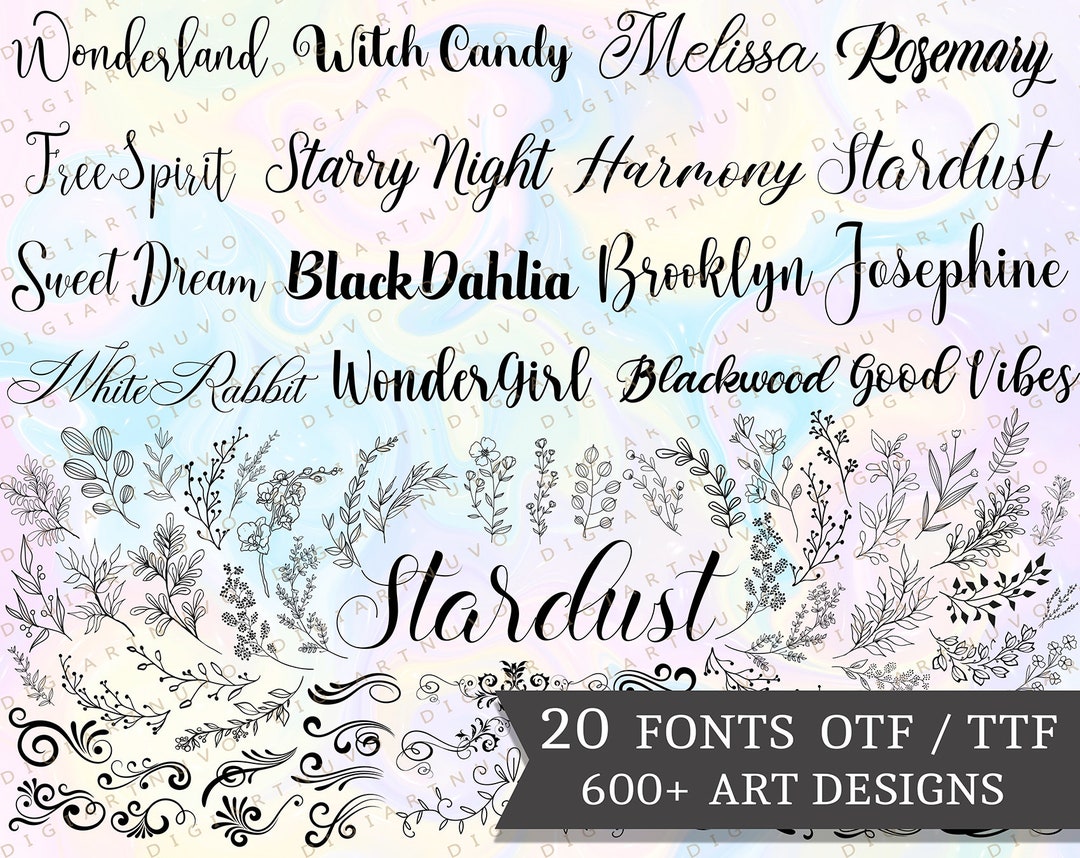 Ultimate Swirly Font With Swirls Svg Bundle for Commercial Use ...