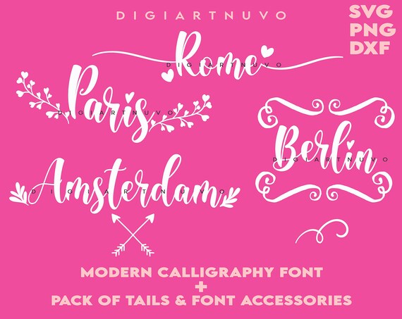 Cursive Font SVG Calligraphy Font Script Fonts Handwritten - Etsy Finland
