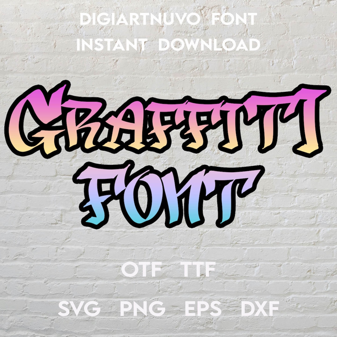 Graffiti Font Bundle, Graffiti Font Cricut, Graffiti Alphabet, Graffiti ...