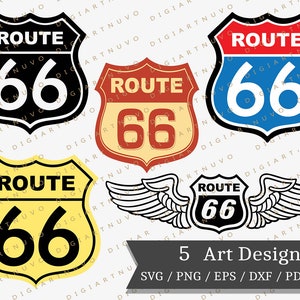 Route 66 Sign SVG, Route 66 Cut Files, Route 66 Cricut SVG, Silhouette ...