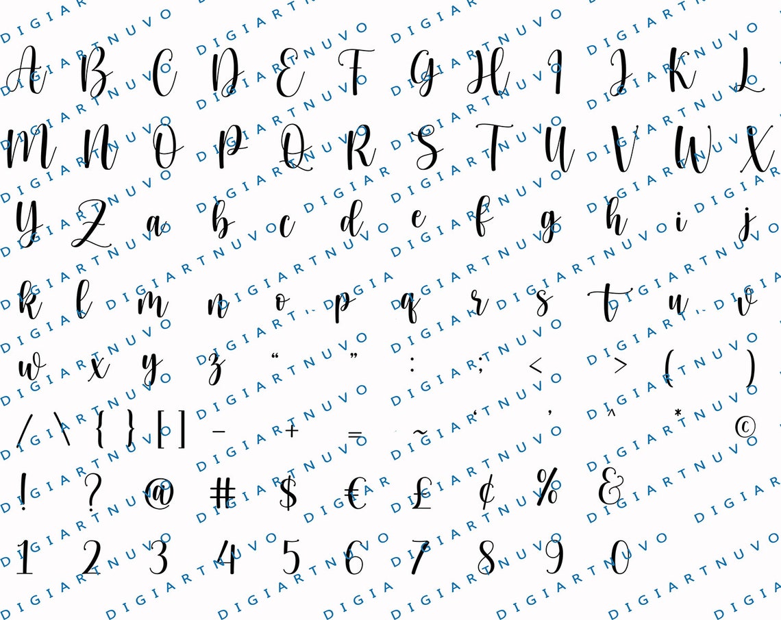 Cursive Font SVG Calligraphy Font Font Tails Handwritten - Etsy