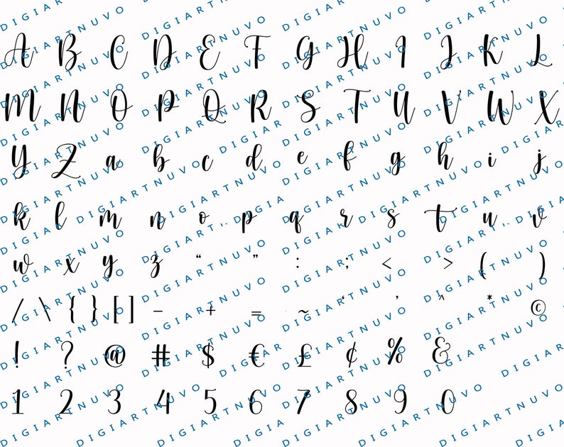 Cursive Font SVG Calligraphy Font Font Tails Handwritten - Etsy