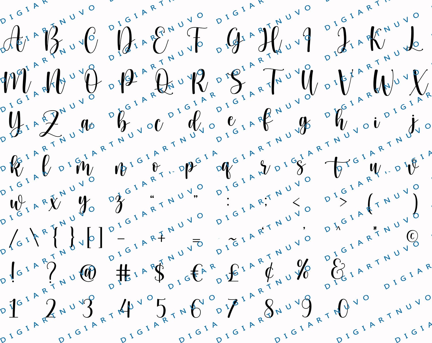 Cursive Font SVG Calligraphy Font Font Tails Handwritten | Etsy Canada