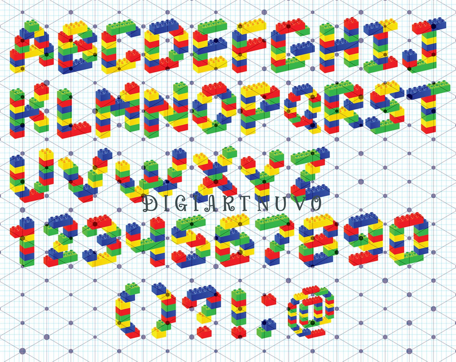 Lego Font SVG Toy Font SVG Kids Alphabet SVG Cartoon Font | Etsy