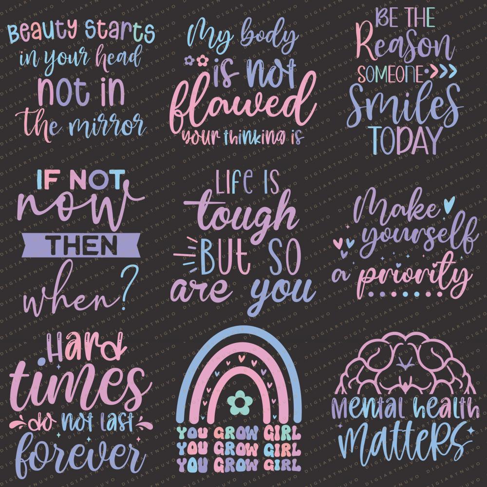 Motivational SVG, Life Quotes SVG, Mental Health SVG, Bible Quote Svg ...