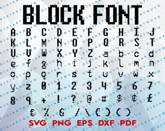 Brick Font SVG Cricut Font SVG Brick Letters SVG Cartoon | Etsy