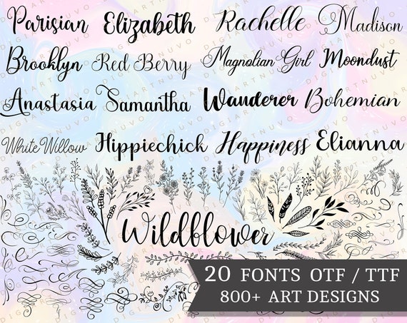 Cursive Font Bundle Alphabet Letters Font Svg TTF Cricut, 60% OFF