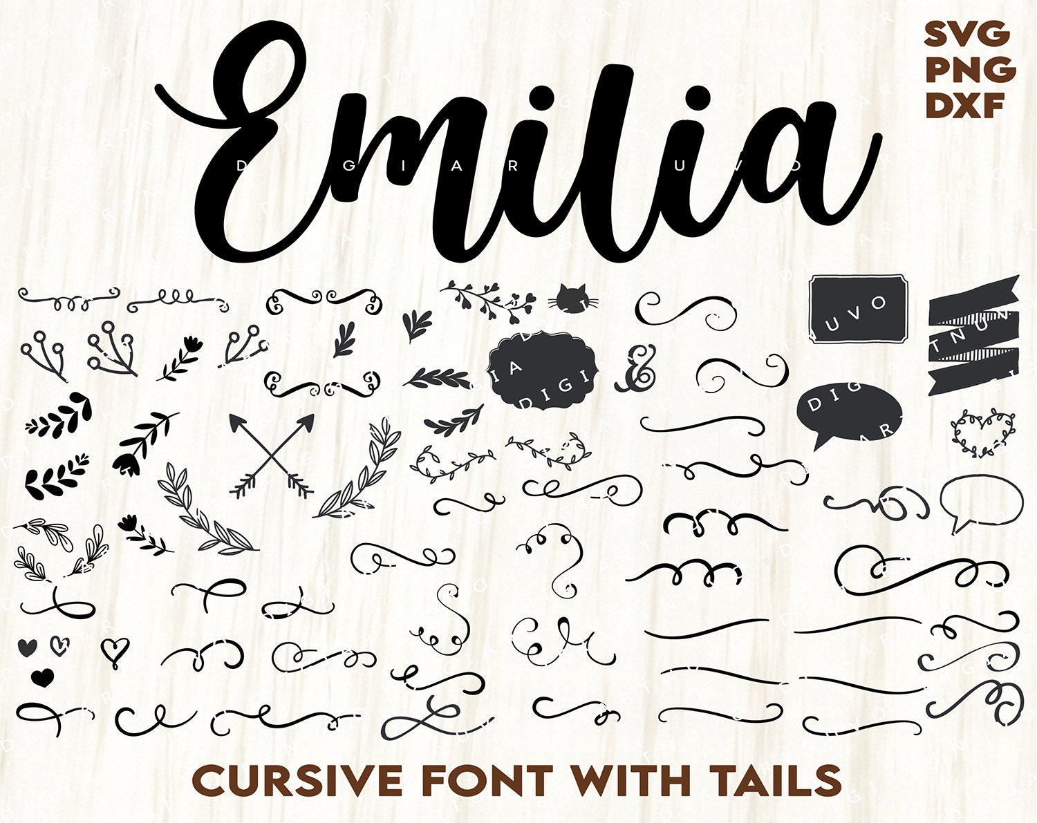 Buy Cursive Font Svg Font Tails Calligraphy Font Handwritten Font ... Buy Cursive Font Svg Font Tails Calligraphy Font Handwritten Font ...