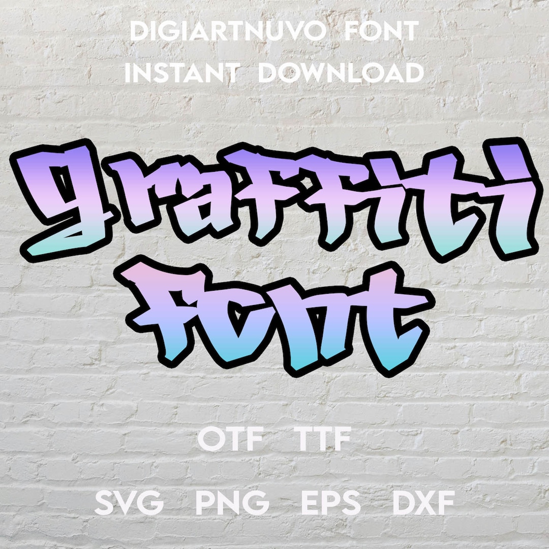 Graffiti Font Bundle, Graffiti Font Cricut, Graffiti Alphabet, Graffiti ...