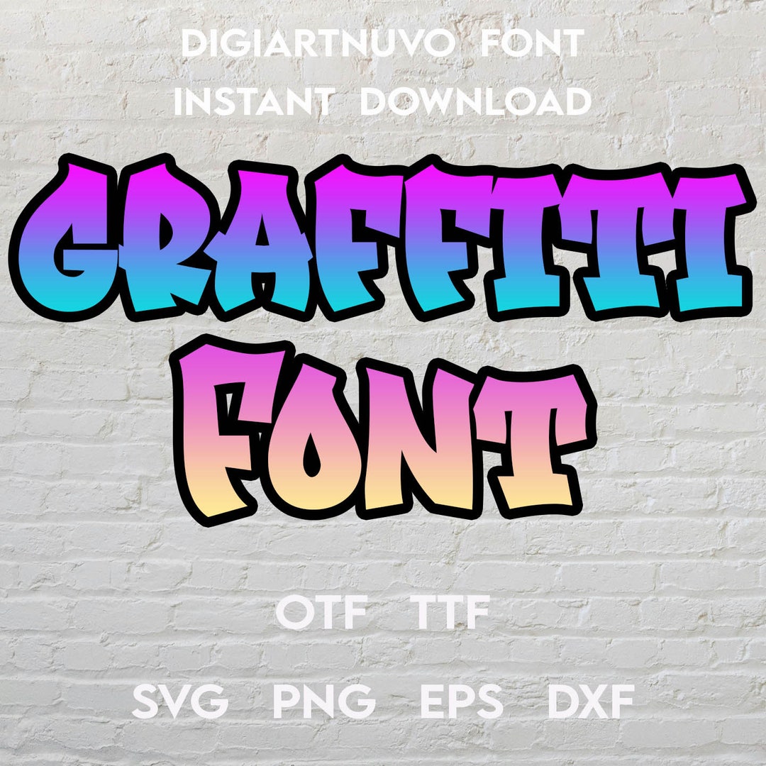 Graffiti Font Bundle, Graffiti Font Cricut, Graffiti Alphabet, Graffiti ...