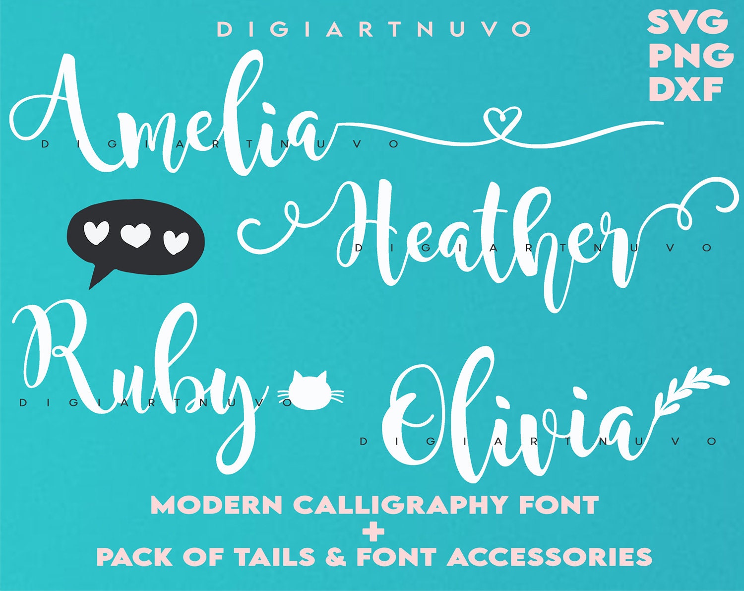 Cursive Font SVG Calligraphy Font Font Tails Handwritten - Etsy