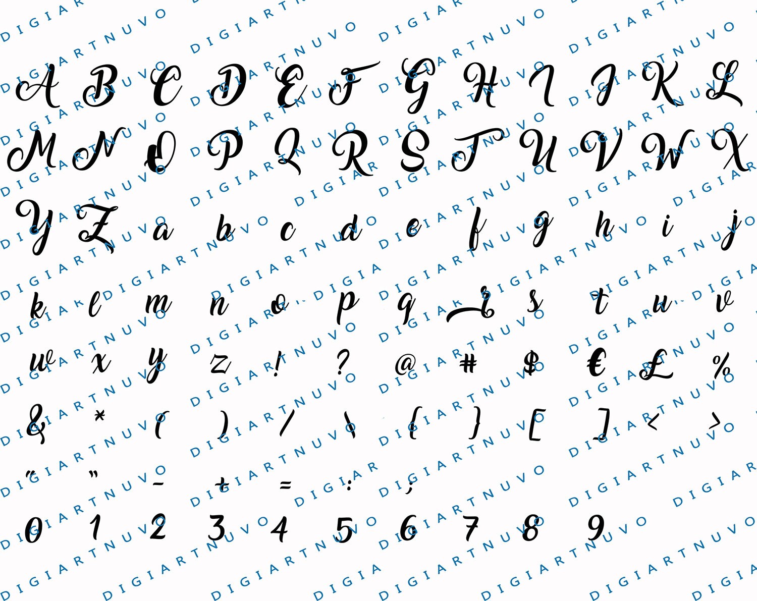 Cursive Font SVG Calligraphy Font Font Tails Handwritten - Etsy UK