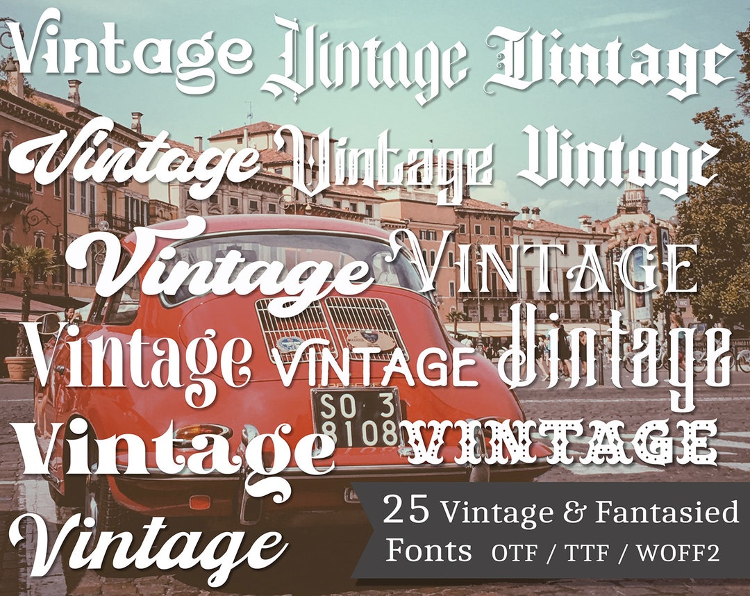 Retro Font SVG, Vintage Fonts, Groovy Font, Calligraphy Font ...