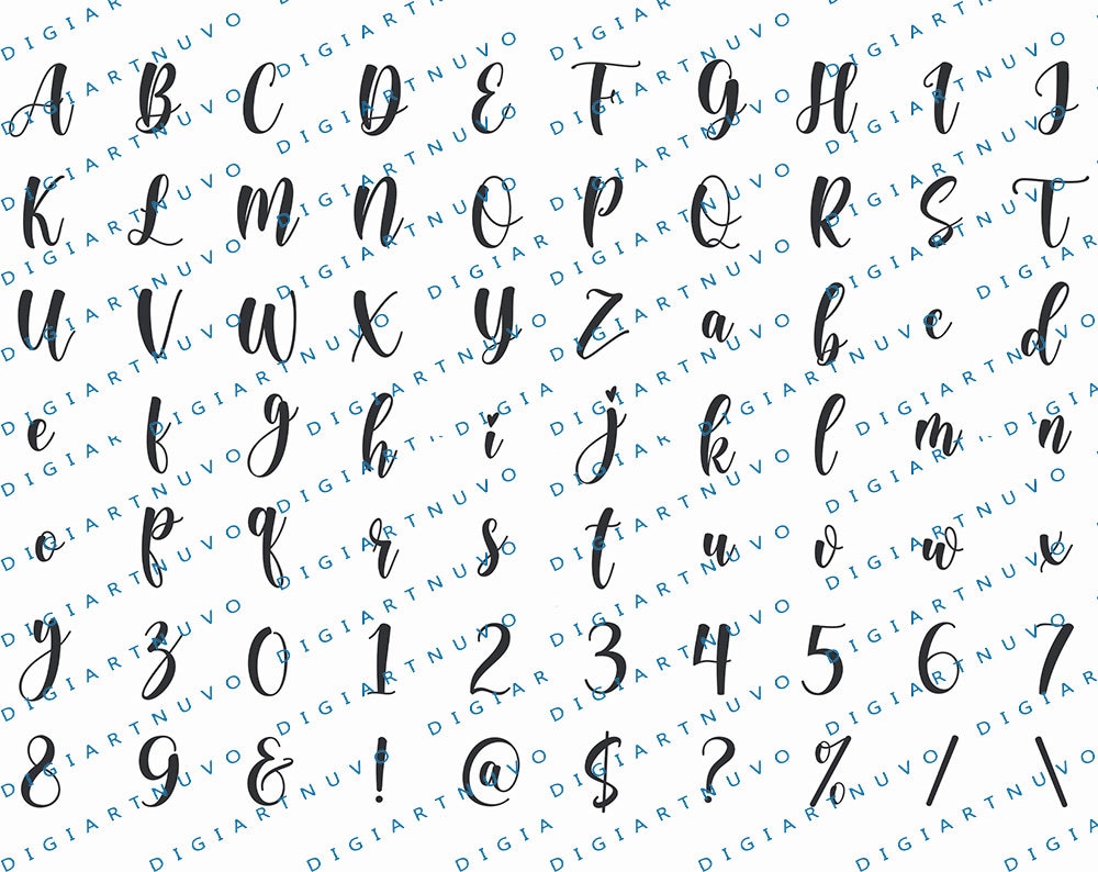 Cursive Font SVG Calligraphy Font Script Fonts Handwritten - Etsy