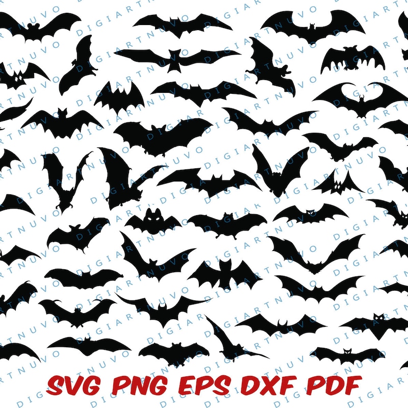 Bat Svg - Etsy