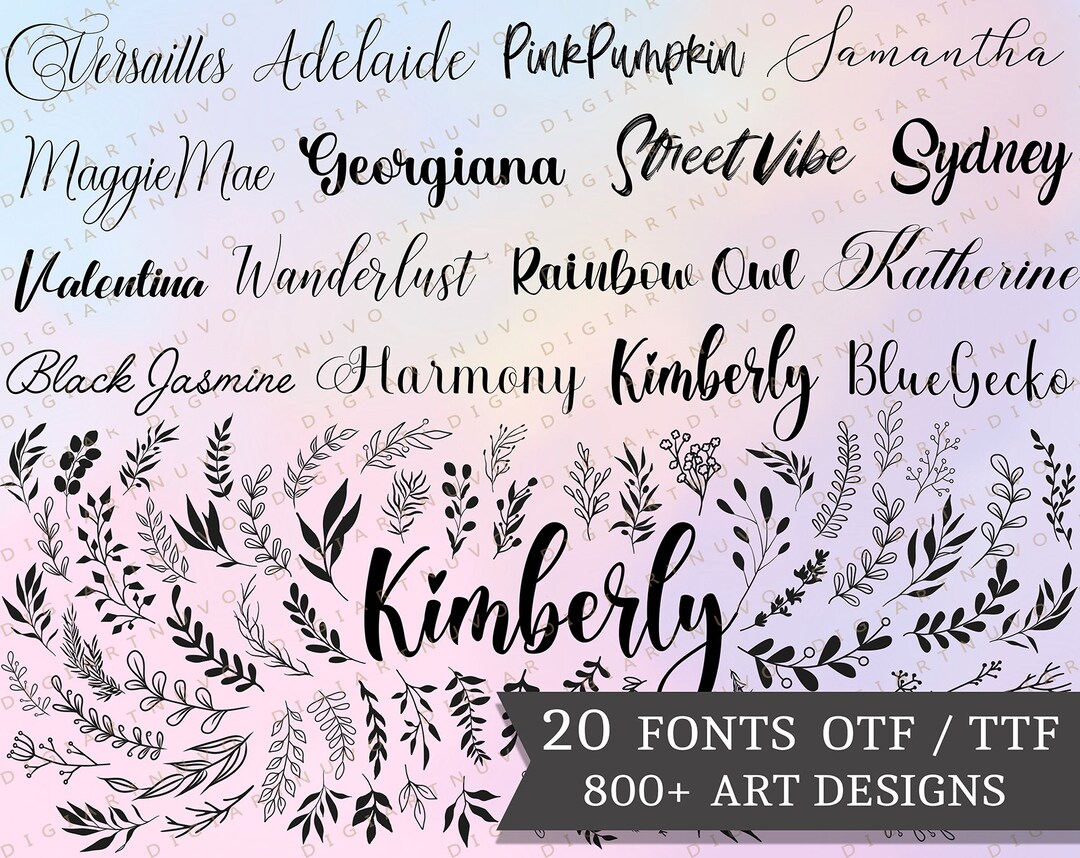 Cursive Font SVG Font Tails Calligraphy Font Handwritten - Etsy Finland