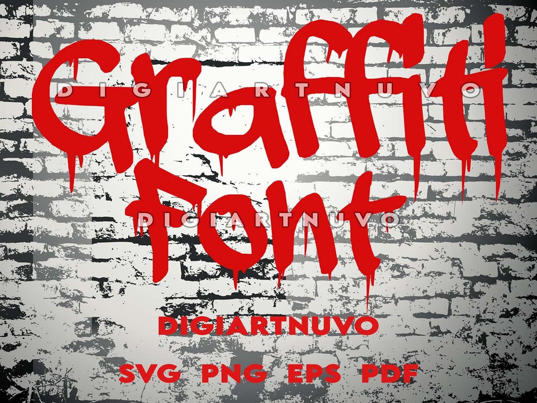 Dripping Font SVG, Grafitti Font SVG, Svg Font, Script Font Svg, Fonts ...