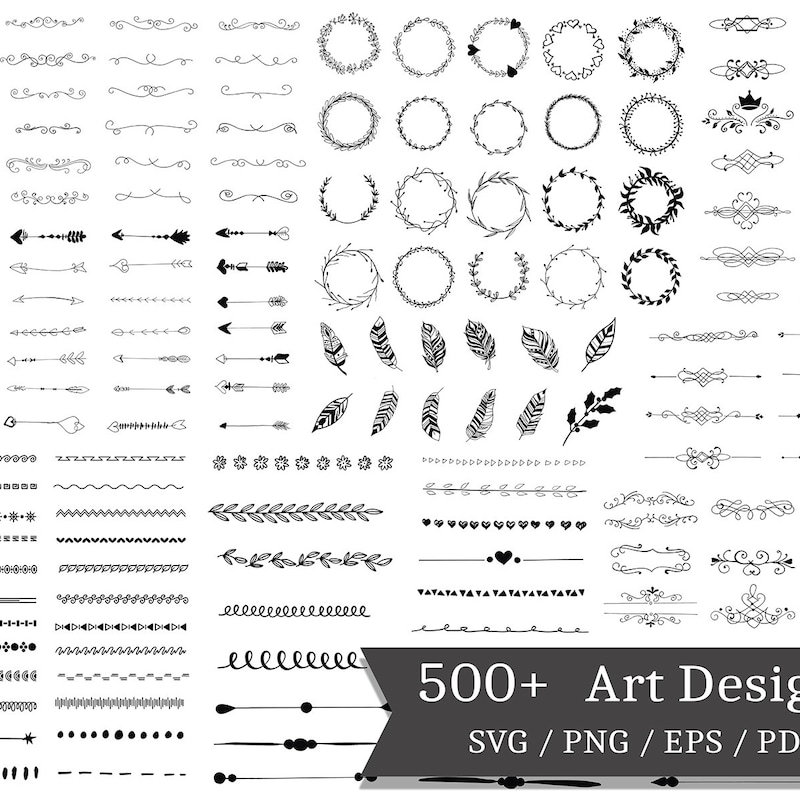 Decorative Swashes Svg - Etsy