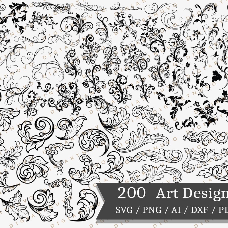 Western Scroll Svg - Etsy