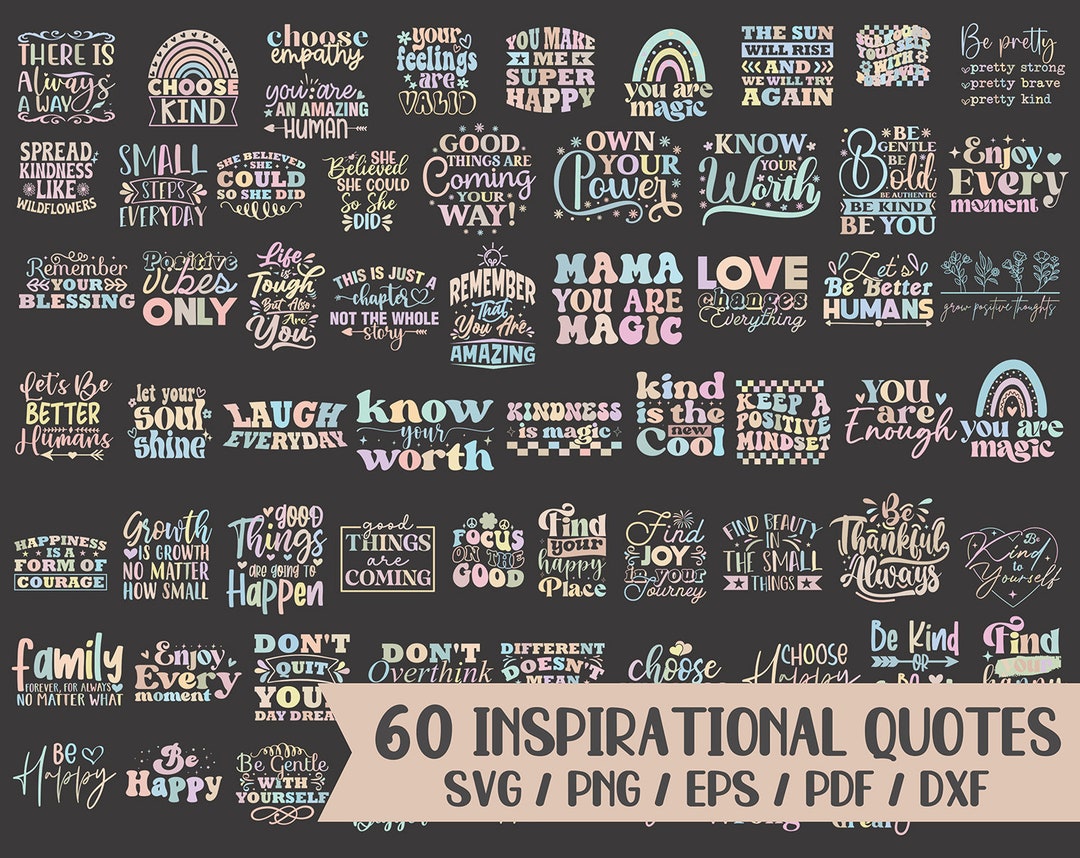 Inspiring Quotes Svg, Motivational Svg, Positive Quote Svg, Coffee Mug ...