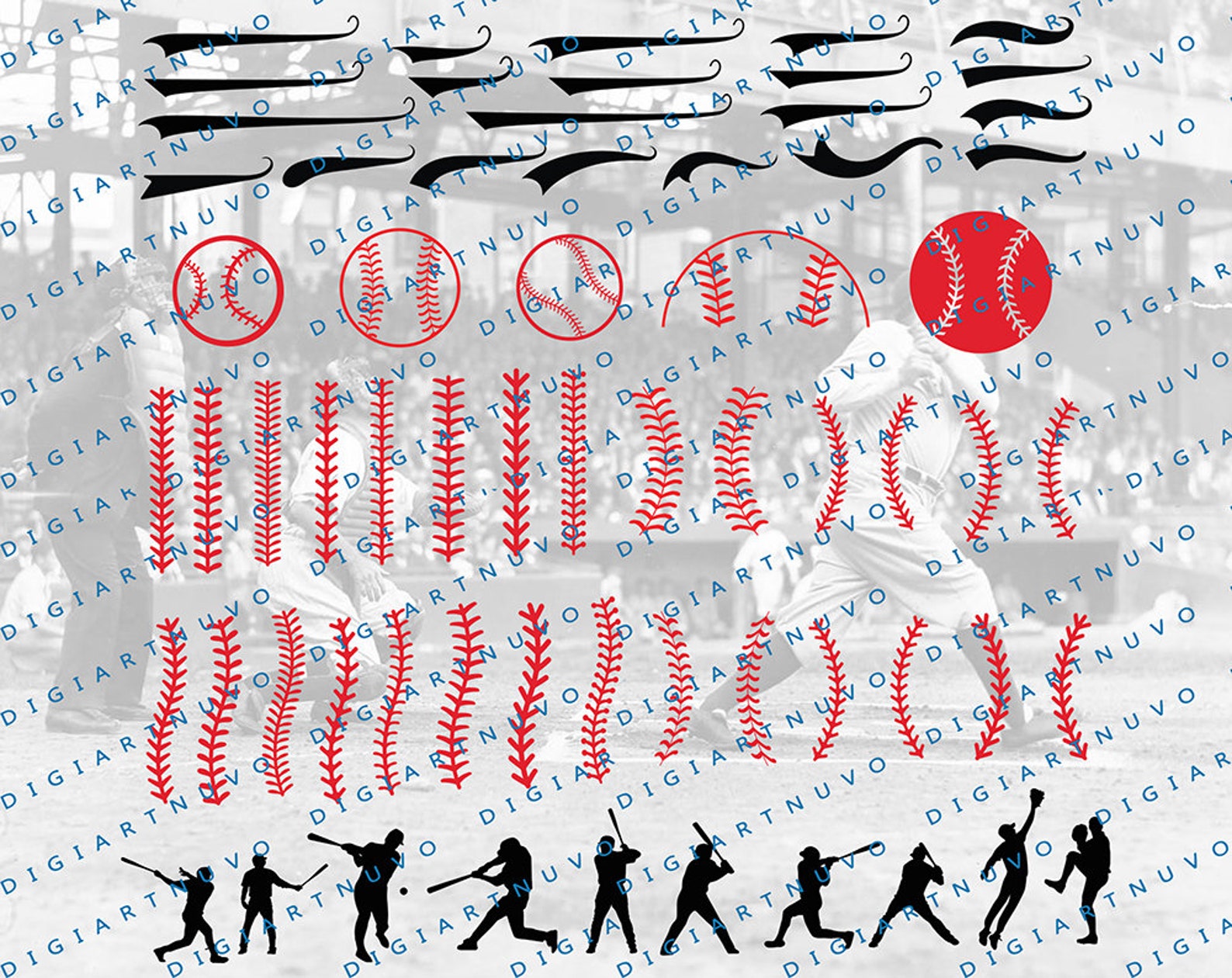 Baseball Font SVG Sport Font SVG Retro Font SVG Cricut Font - Etsy