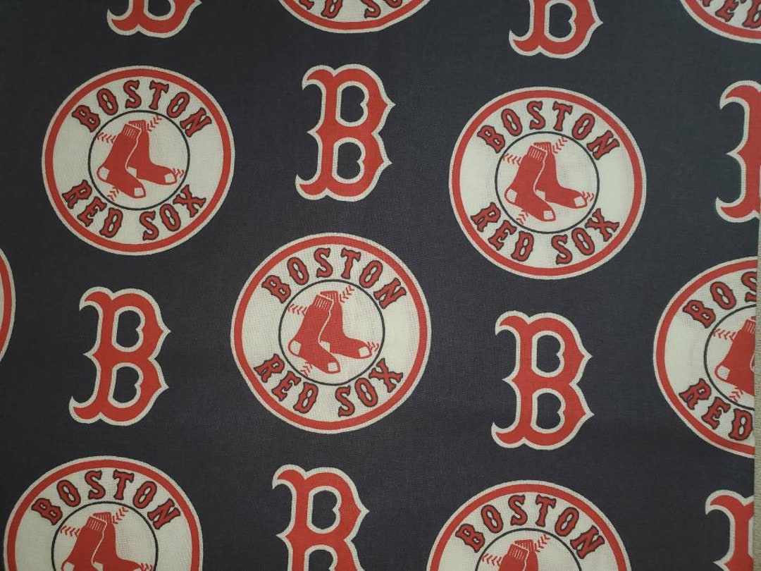 Boston Red Sox MLB Cotton Fabric by the 1/4 Yard or 1/2 Yard in Stock ...