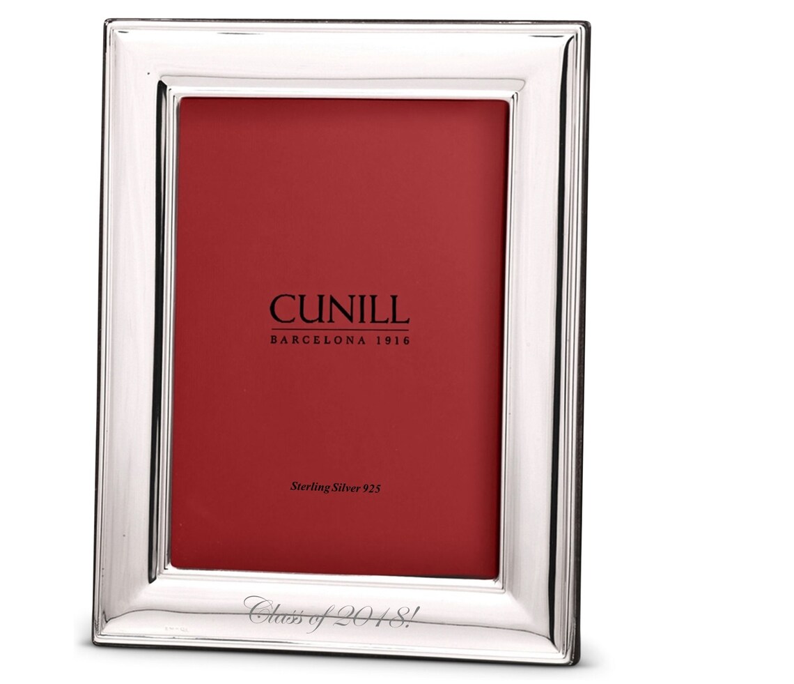 8x10 Engravable Sterling Silver Picture Frame Cunill | Etsy