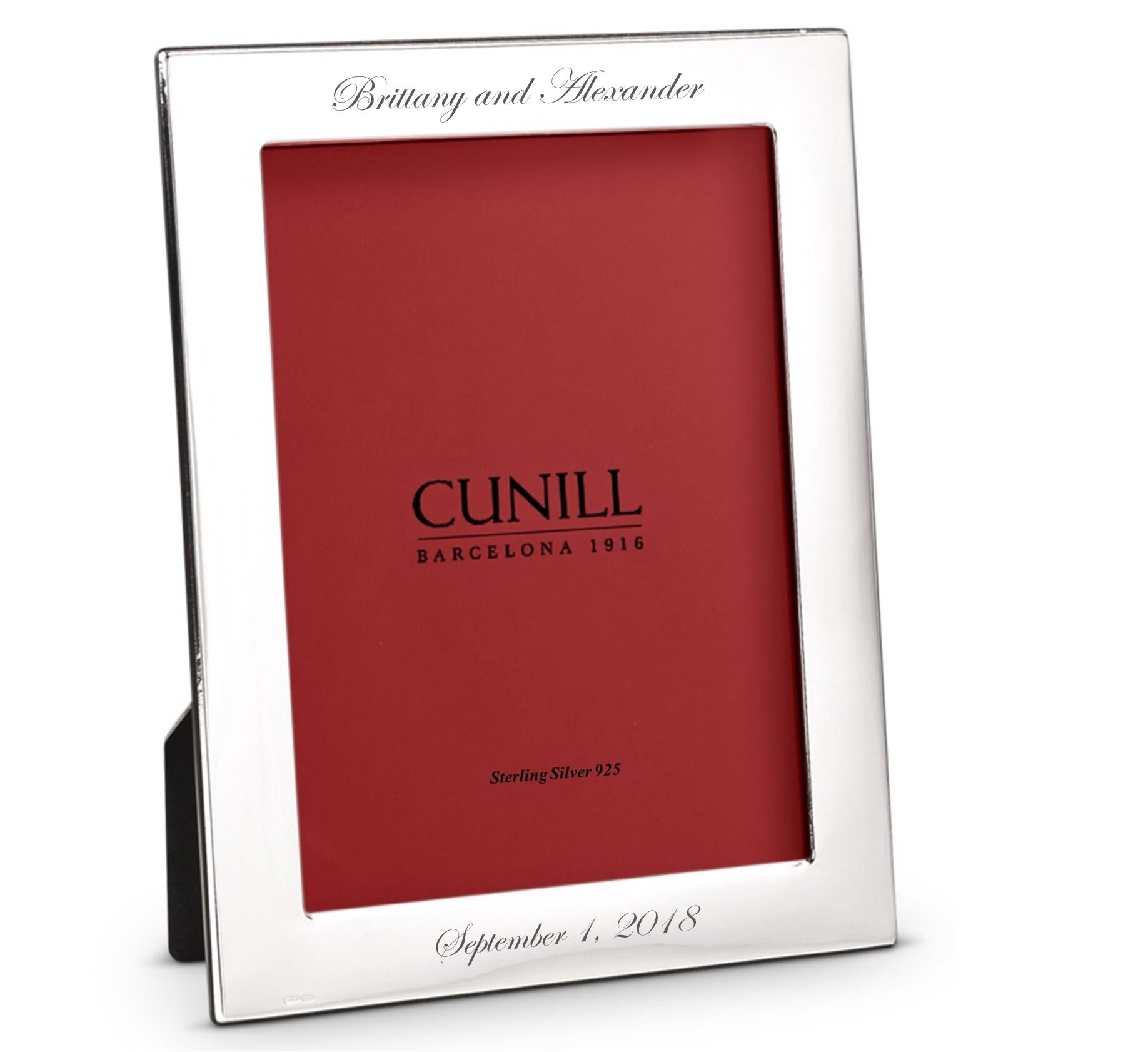 4x6 Engravable Sterling Silver Picture Frame, Cunill 'tiffany' - Etsy