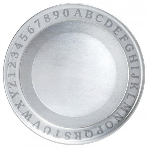 Engravable 'ABC' 7.5" Pewter Child's Plate - Etsy