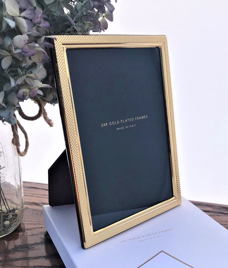8x10 Gold Plated Picture Frame, Cunill 'droplets' - Etsy