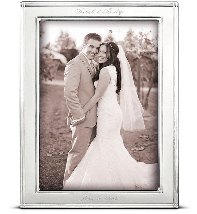 5x7 Engravable Sterling Silver Picture Frame Cunill - Etsy