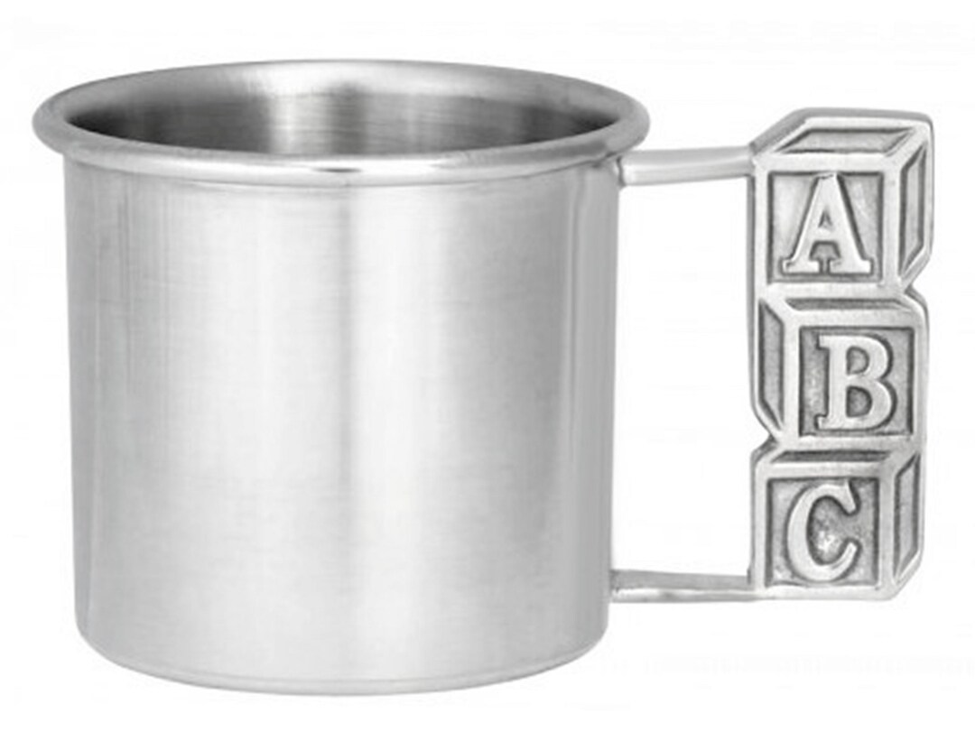 Engravable 'ABC' Pewter Baby Cup - Etsy