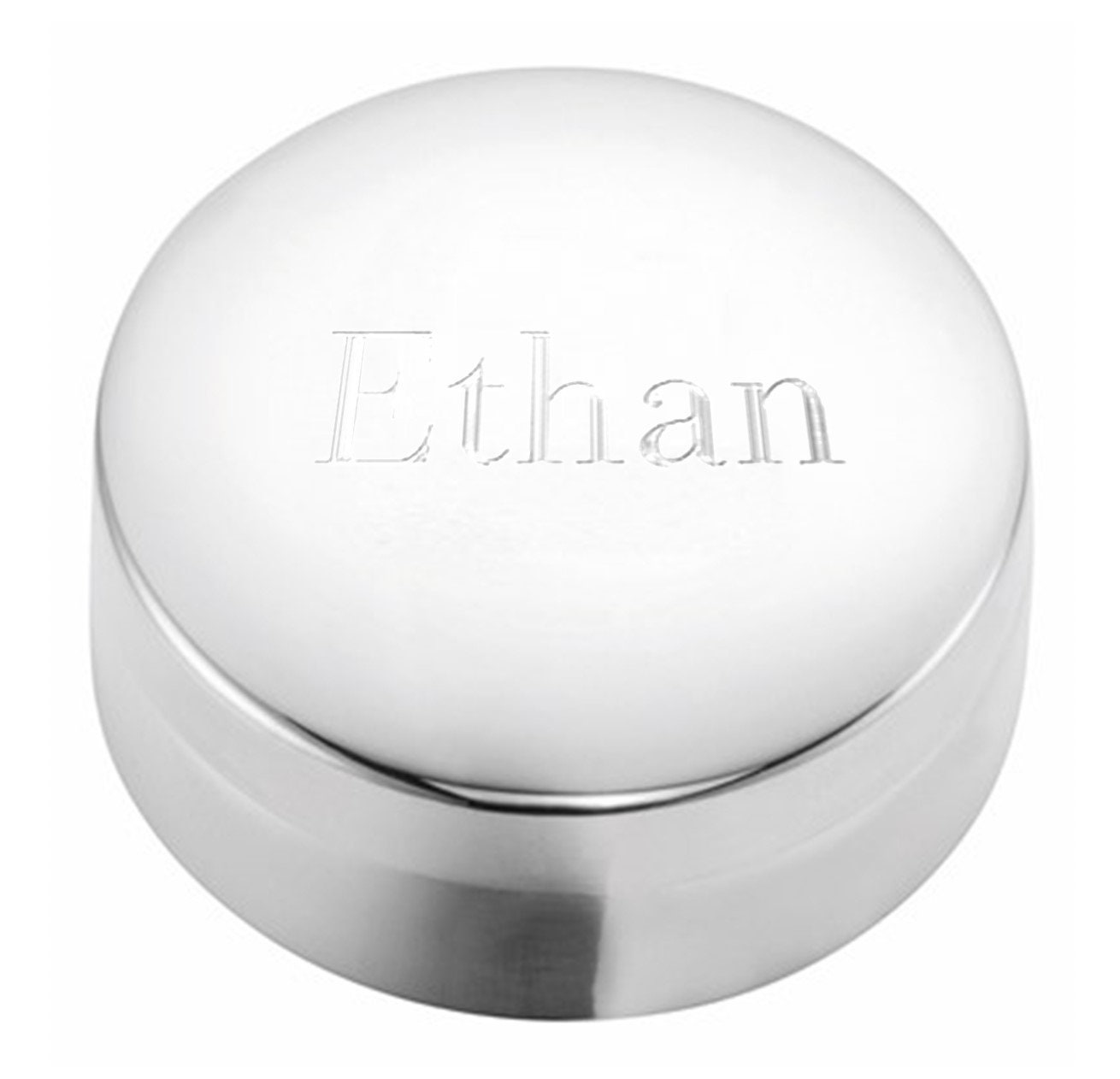 Engravable Plain Round Sterling Silver Tooth Box - Etsy