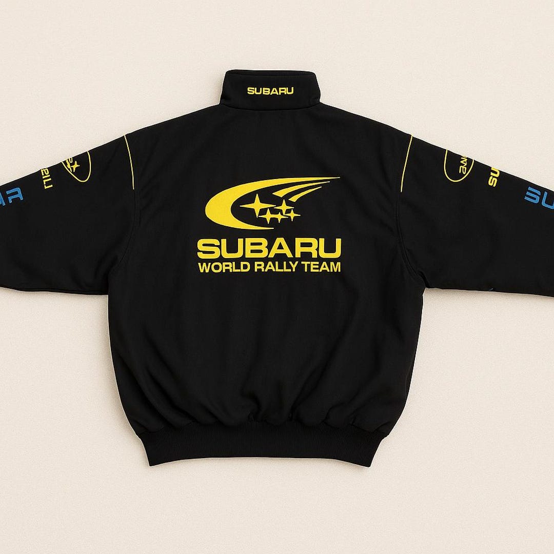 Racing Jacket Subaru F1 Black Bomber Jacket, Rare Style Streetwear ...