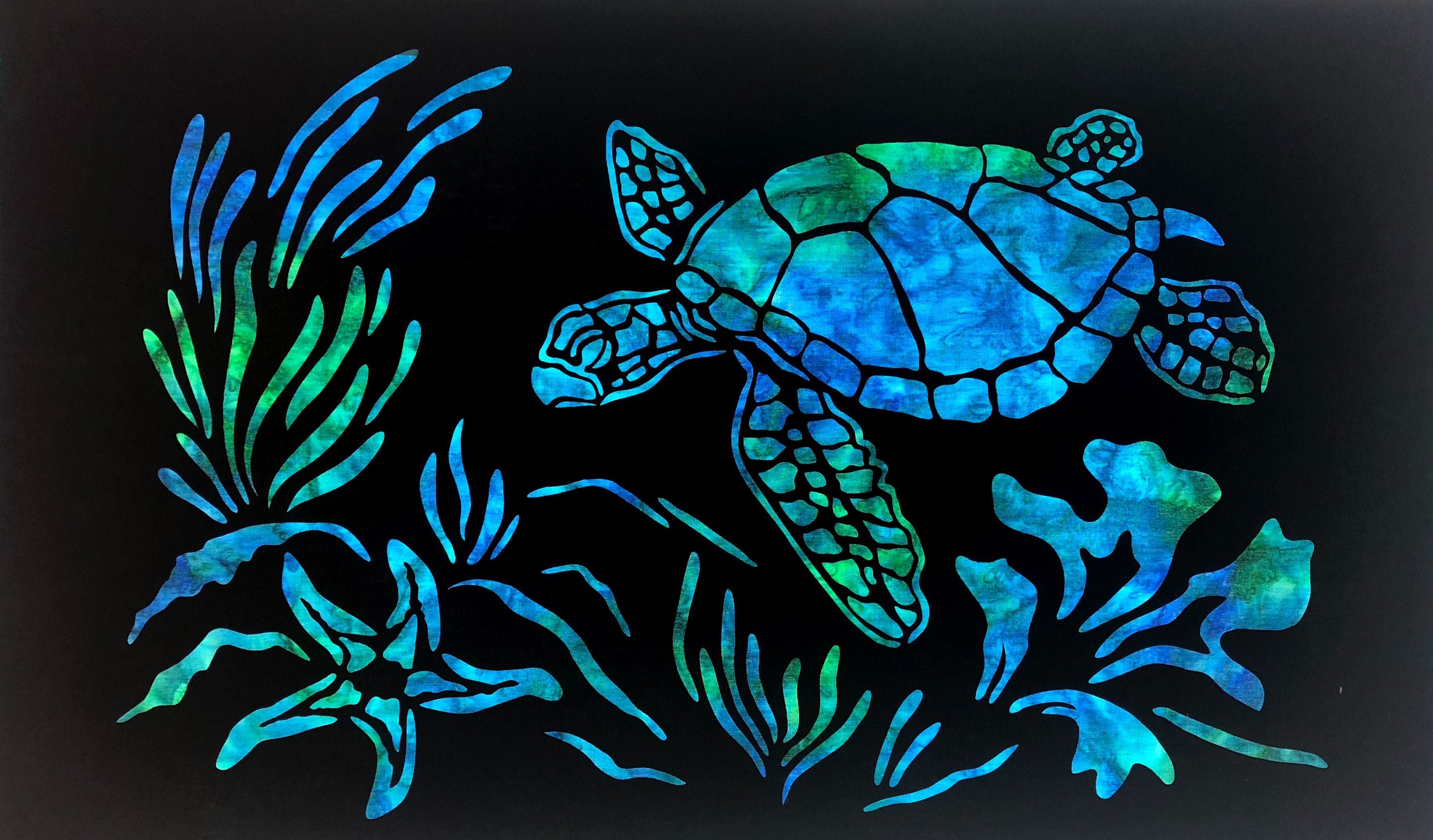 SEA TURTLE Laser Cut Panel Stirrups & Stitches Designs - Etsy France