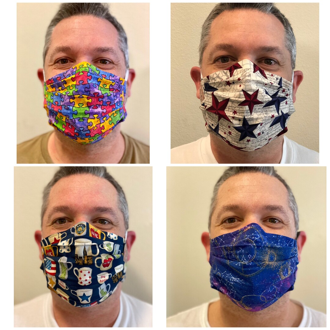 Face Mask. Cute Patterns That Will Work for Many Cotton, Reusable, Wire ...