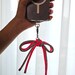 Rhinestone Color Cord Keychain, Bag Charm, Purse Charm - Etsy