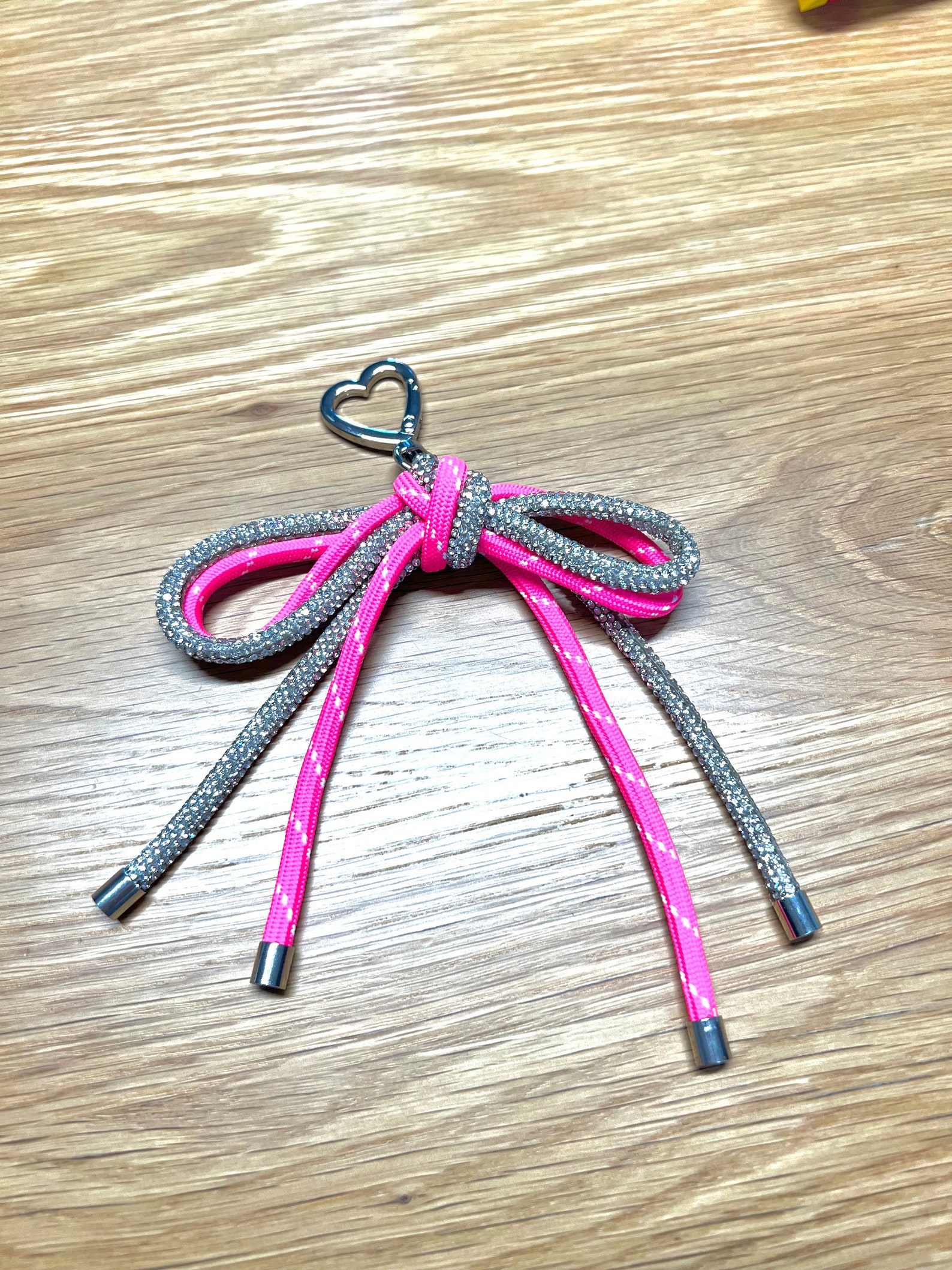 Rhinestone Color Cord Keychain, Bag Charm, Purse Charm - Etsy