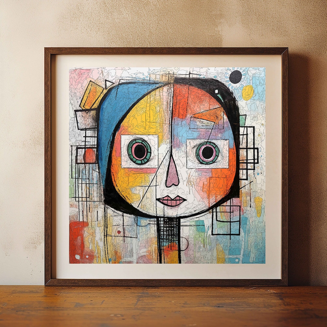 BIG HOPE - Printable Digital Art, Portrait Drawing, Face, Home Decor ...