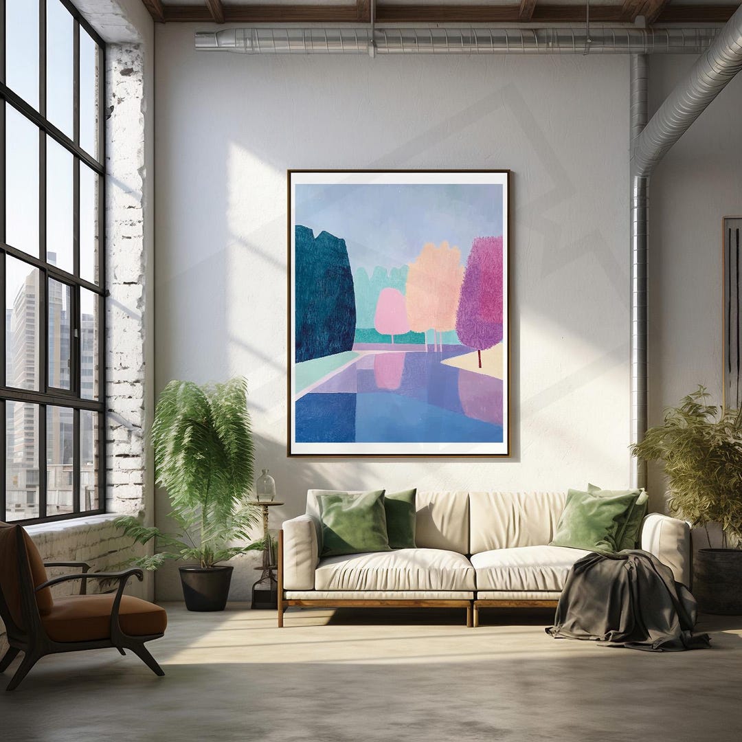 MISSING SHADOW - Printable Digital Art, Colour Fields Theme, Abstract ...