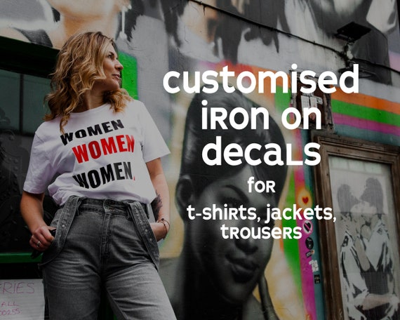 Customised Iron on Decals for Garments DECAL ONLY Bulk - Etsy UK