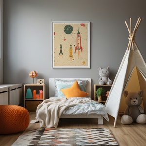 TO THE STARS - Printable Digital Art, Kids Room, Astronauts and Stars ...