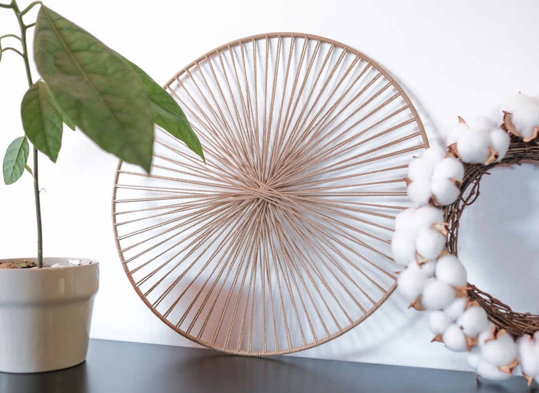 Handmade Round Macrame Wall Hanging Shelf Standing 10"-12"-14"-wall ...