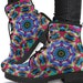 Psychedelic Vision Mandala Boots-combat Boots Vegan Boots Women's Boots ...