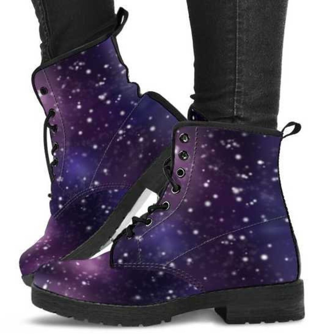 Galactic Space Boots-combat Boots Vegan Boots Women's Boots Girl Boots ...