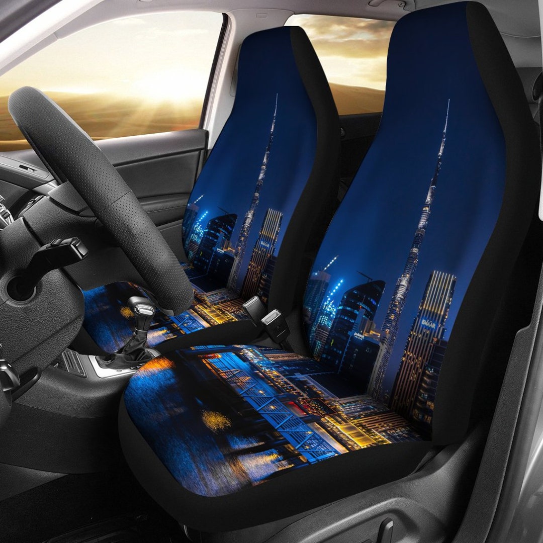Night City Car Seat Covers-car Seat Covers-pattern Car Seat - Etsy UK