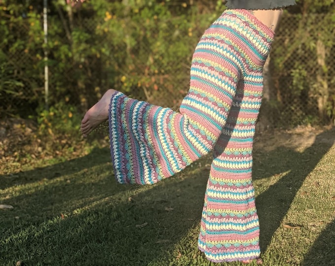 Sally Stripes Crochet Pants Pattern - Etsy Canada